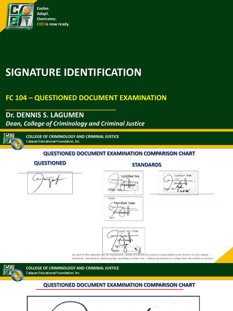47ecrrulo - FC 104 - Signature Identification | PDF | Document ...