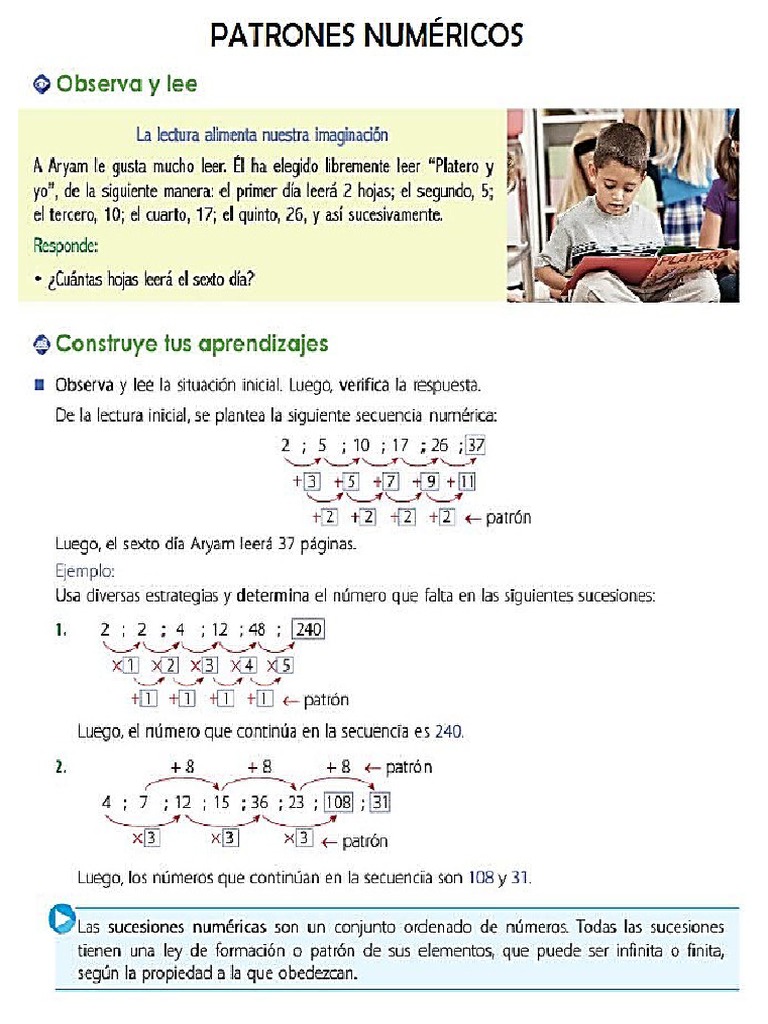 Ficha-Mat. - 22-08 Patrones Numericos | PDF