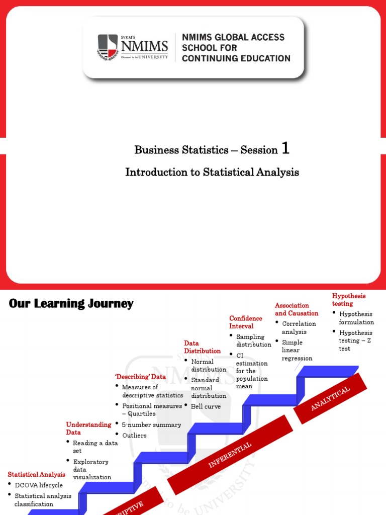 Session 1 BSDM | PDF | Statistics | Data Analysis