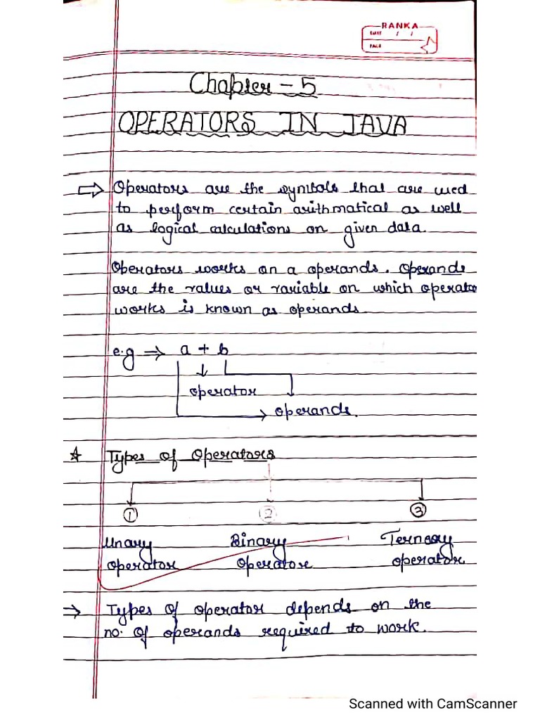 Operators (Chapter 5) | PDF