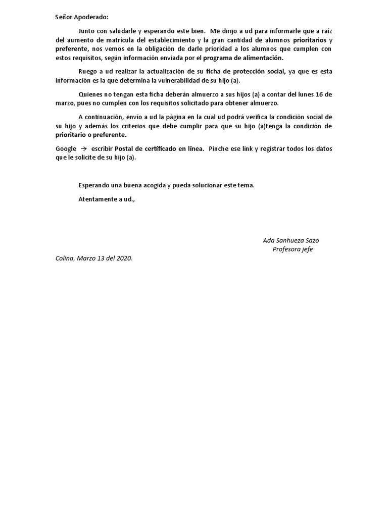 Señor Apoderado | PDF