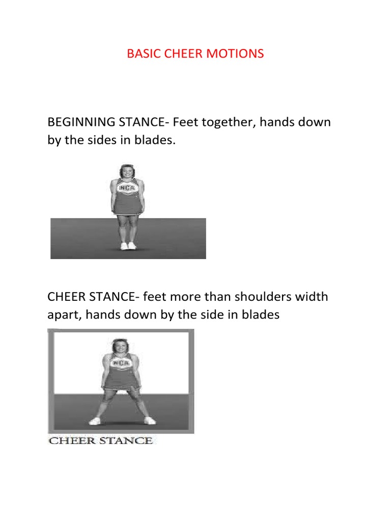 Basic Cheer Motions | PDF | Self-Improvement | Lifestyle