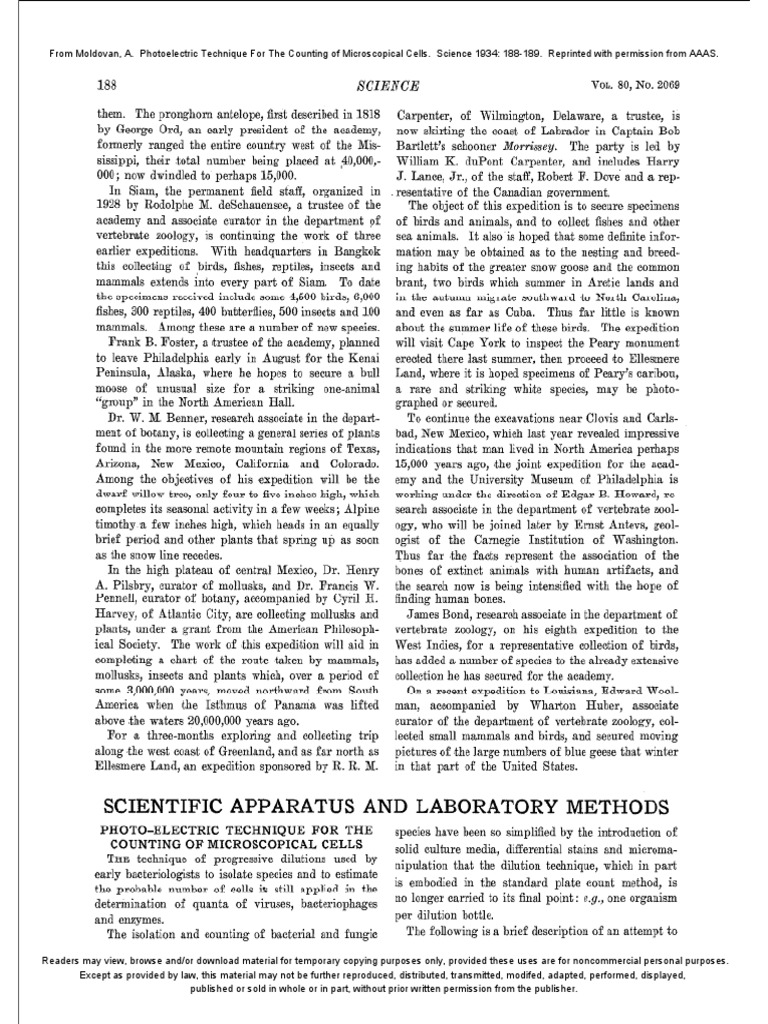 Cell Counting via Photoelectric Method | PDF