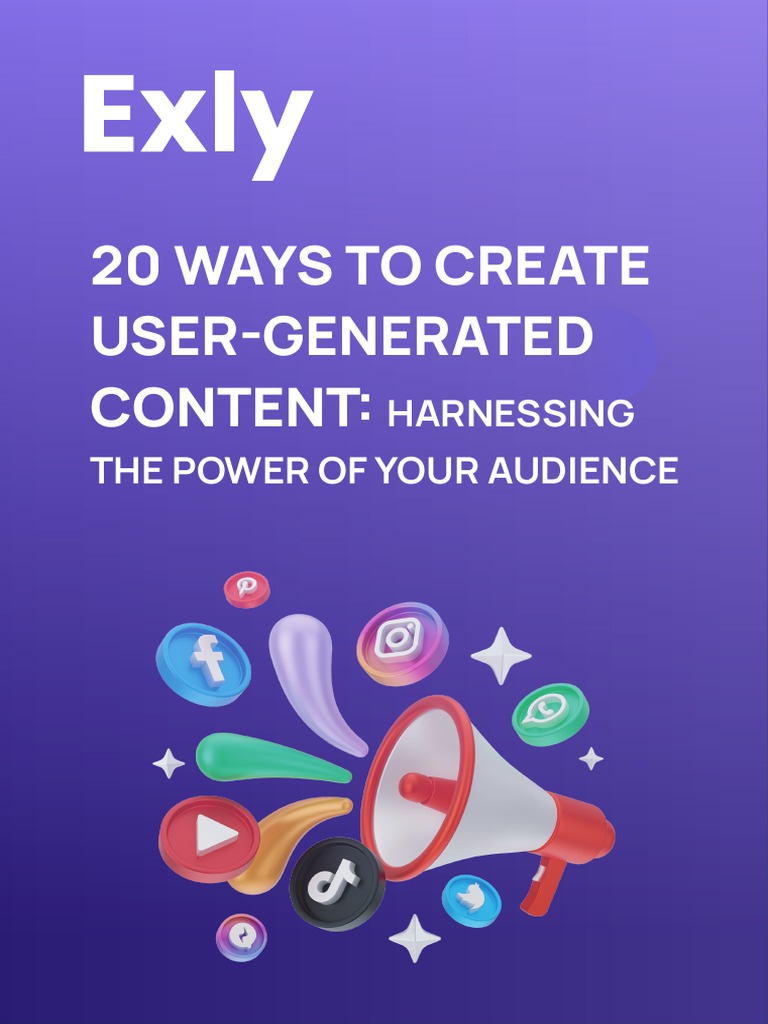 20 Ways To Create User-Generated Content | PDF | Social Media | Popular Culture & Media Studies