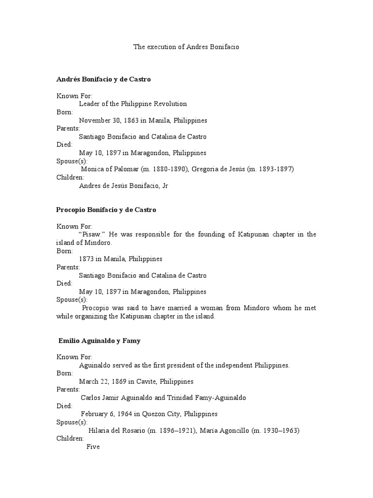 1 The-execution-of-Andres-Bonifacio | PDF