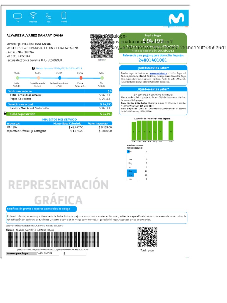 Factura Digital Movistar | PDF