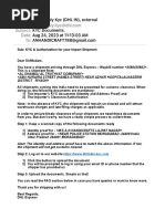 DHL Express Shipment Payment Confirmation | PDF