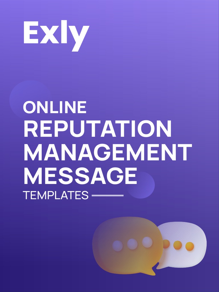 Online Reputation Management Templates | PDF