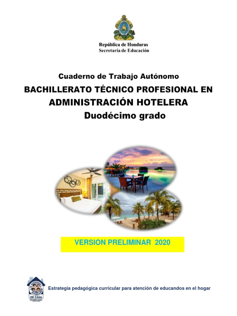 CTA BTP Administracion Hotelera 12mo Preliminar2020 | PDF