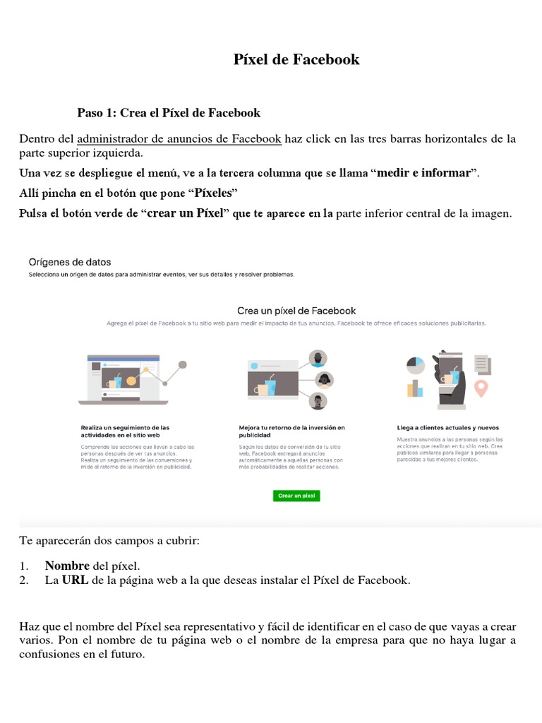 Configuración del Píxel de Facebook | PDF | Negocios
