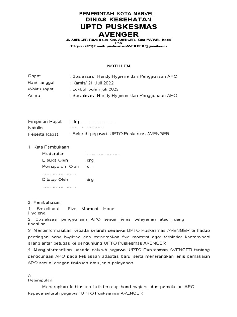 Dokumentasi Sosialisasi APD Dan Hand Hygiene 2023 | PDF