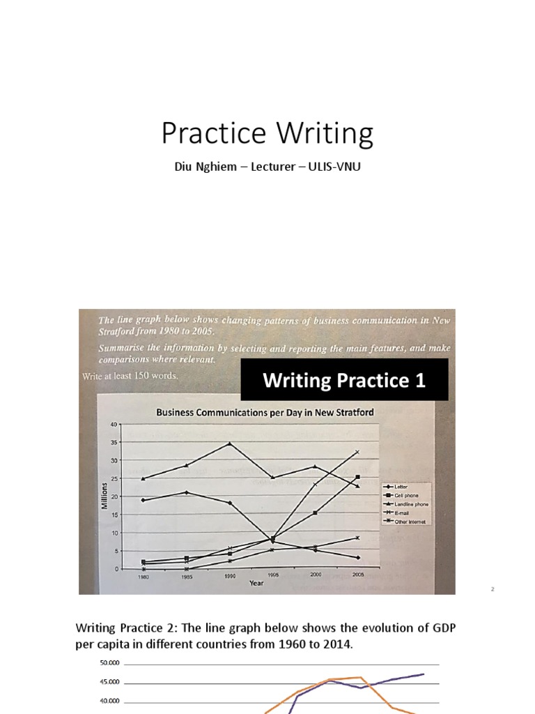 Practice Writing Line Graph | PDF