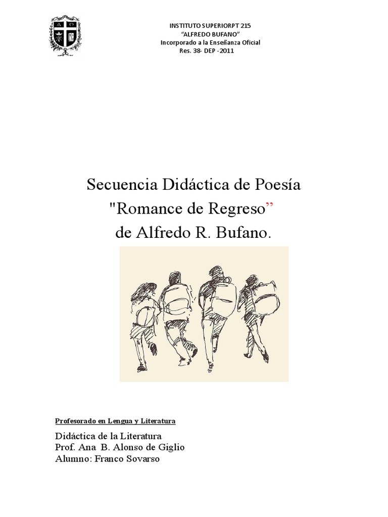 Secuencia El Regreso Corregida | PDF | Rima | Poesía