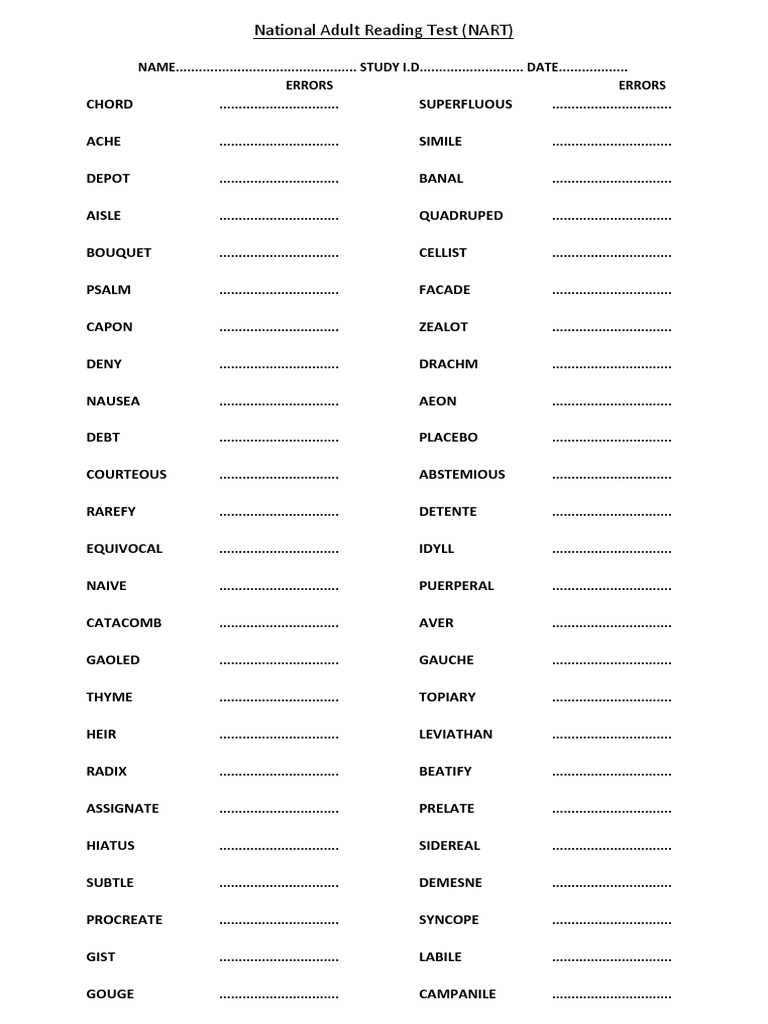 Nart | Download Free PDF | Tests | Psychometrics