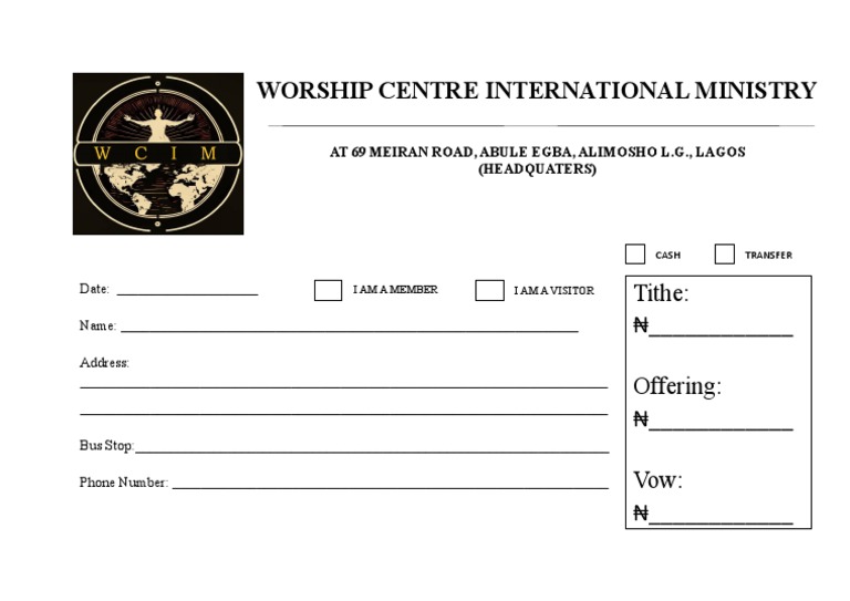 Completed Tithe Layout | PDF