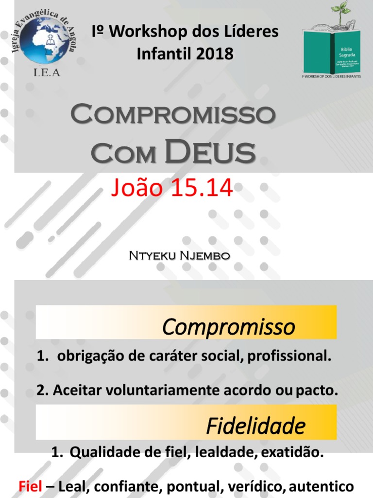 Compromisso Com Deus | Download grátis PDF | Oração | Espiritualidade