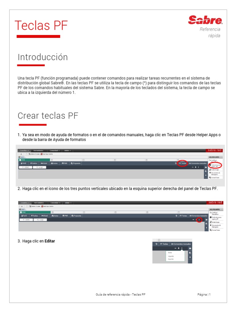 SR 360 PF Keys | PDF | Archivo de computadora | Lenguaje de escritura