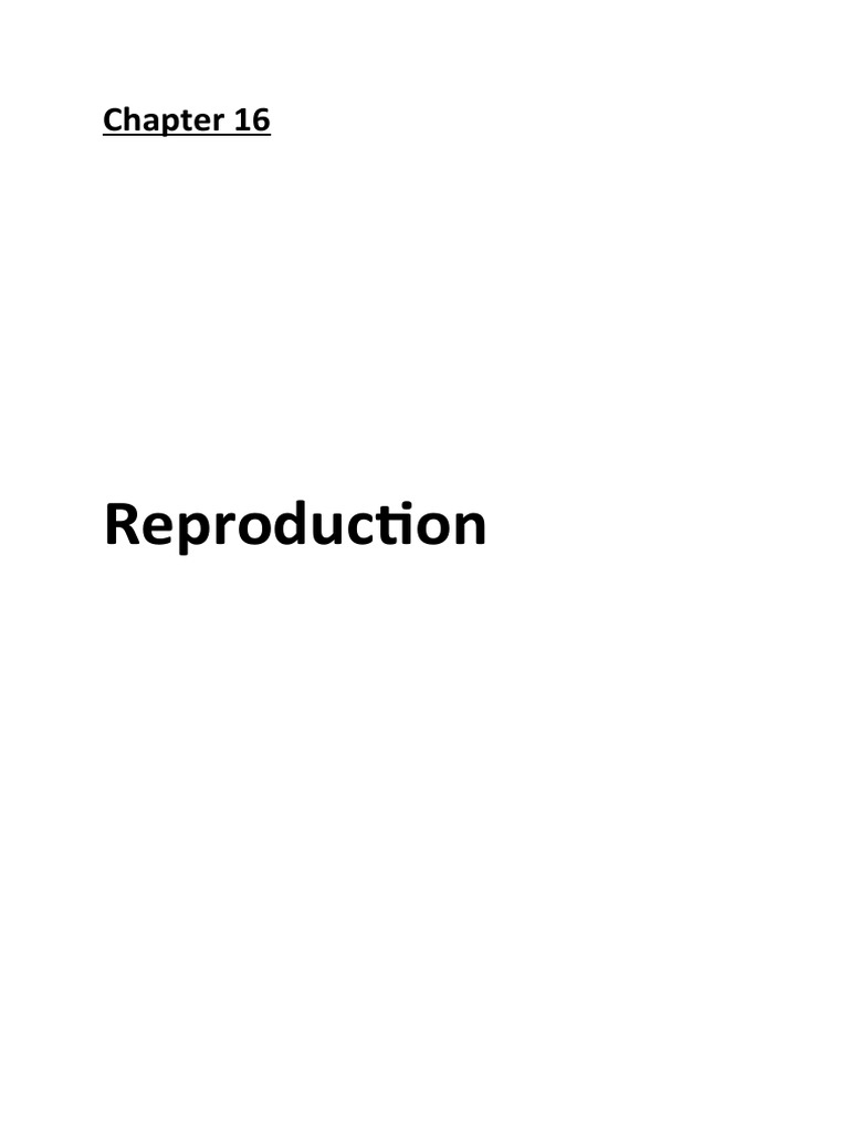 Reproduction Biology IGCSE (0610 2023-2025) | PDF