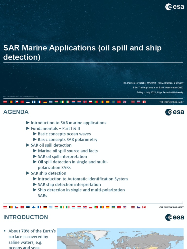 SAR Applications for Marine Monitoring | PDF | Petroleum | Oceans