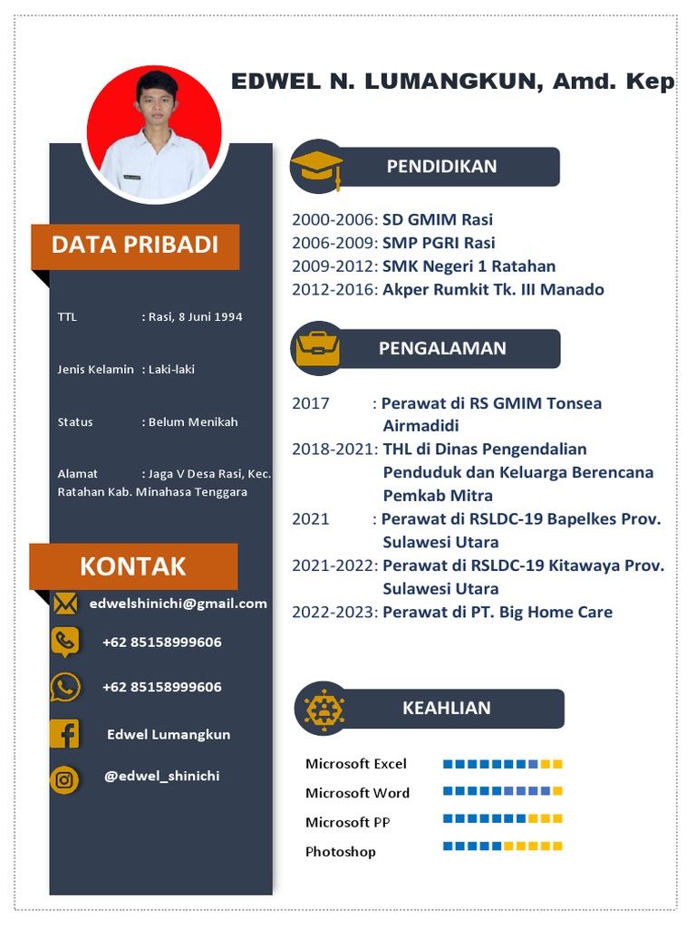 Edwel Perawat CV | PDF