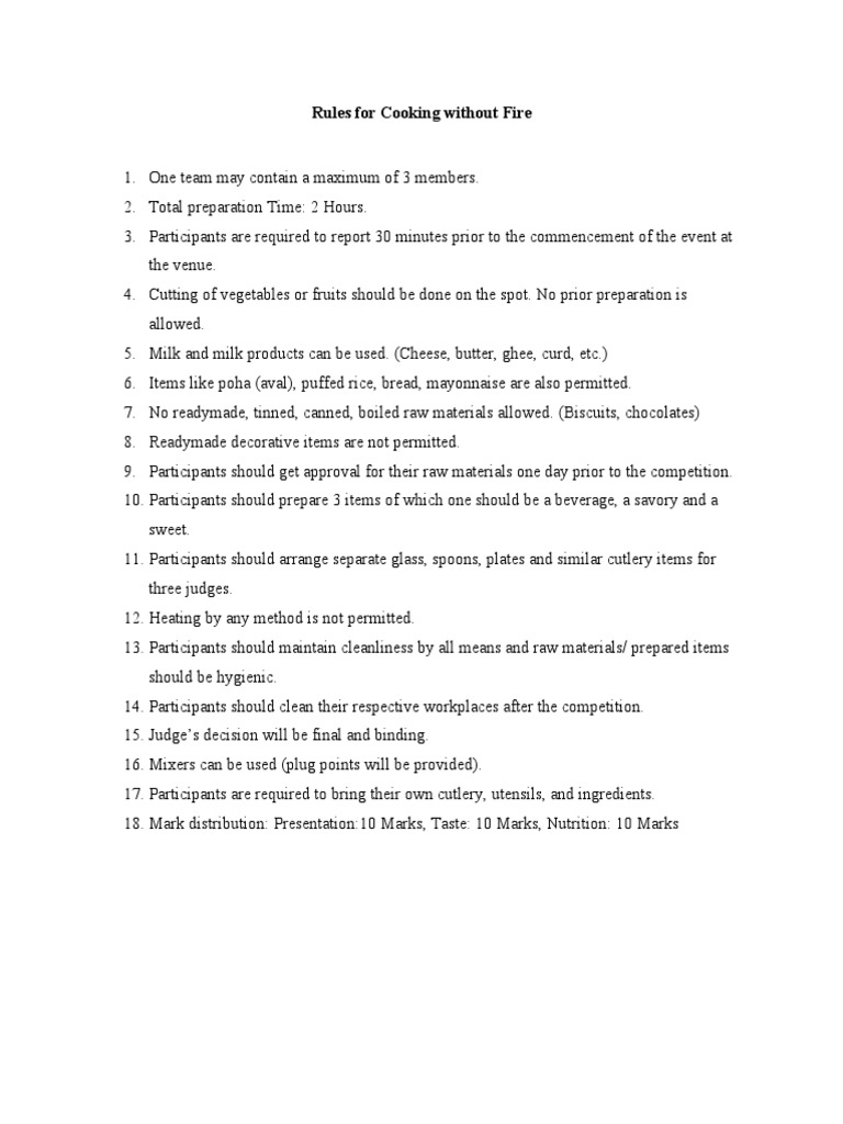 Cooking Without Fire | PDF