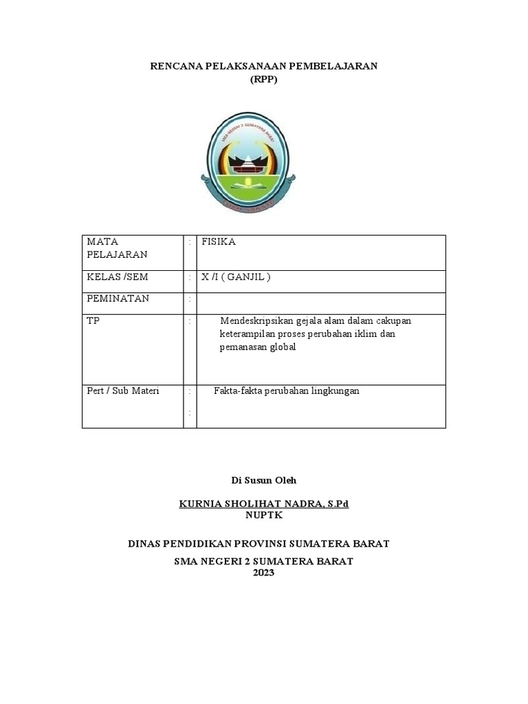 Modul Ajar Sem 1 | PDF