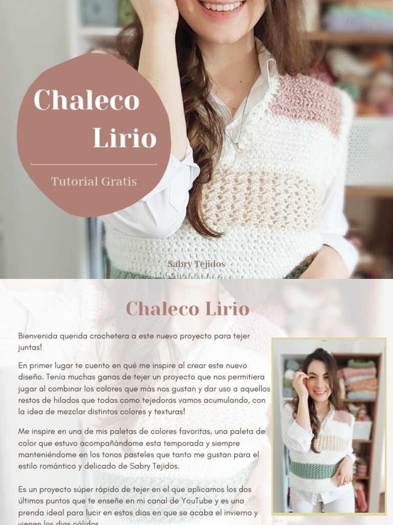 Patrón Chaleco Lirio - Gratis | PDF