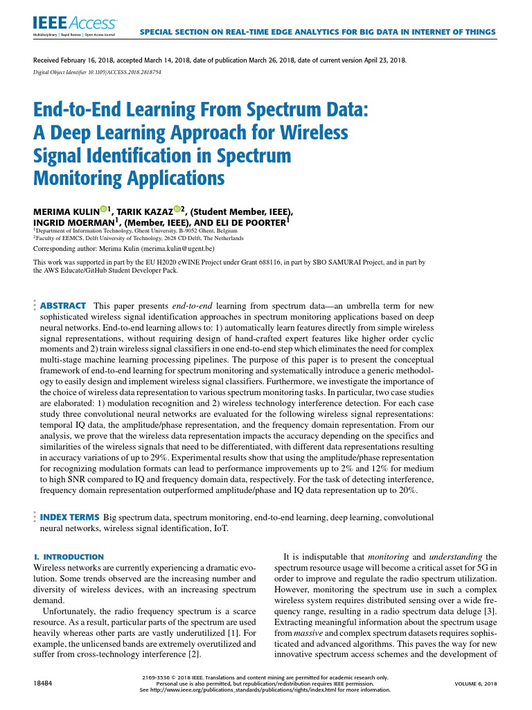End-to-End Learning From Spectrum Data: A Deep Learning Approach For ...