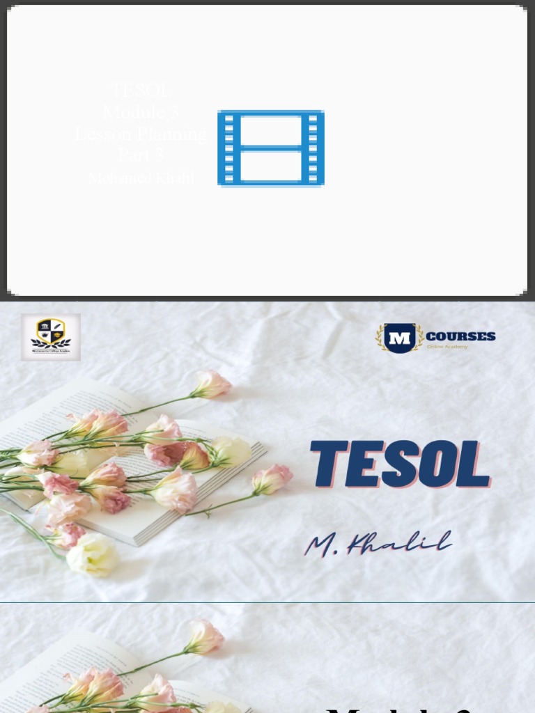 Tesol Module 3 Lesson Planning 3 | PDF | Educational Assessment ...