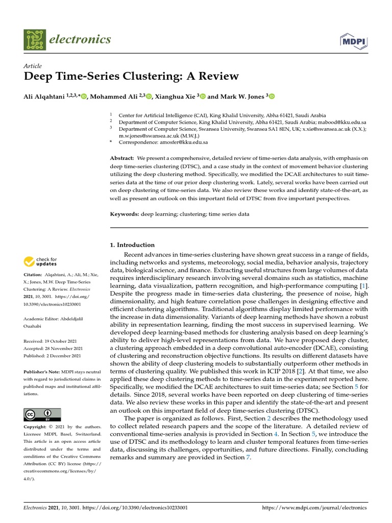 Deep Time-Series Clustering | PDF Deep Time-Series Clustering | PDF