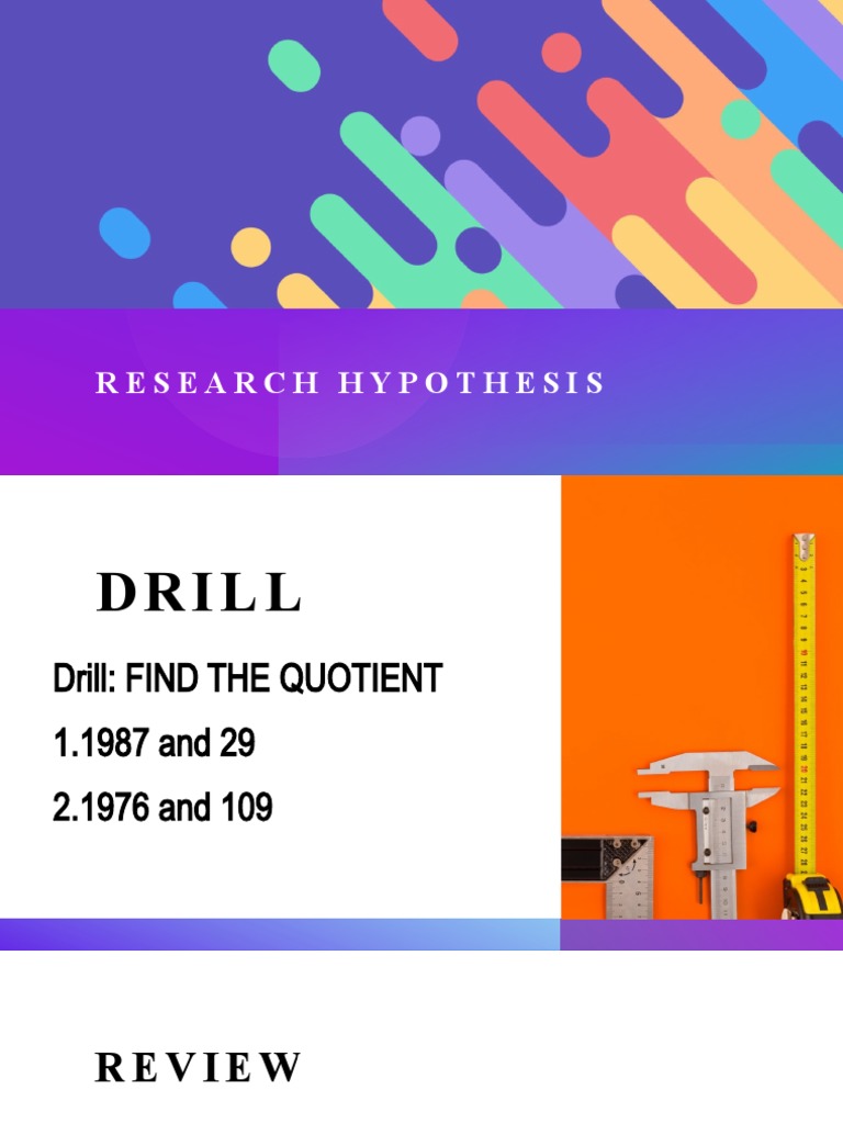 Research Hypothesis | PDF