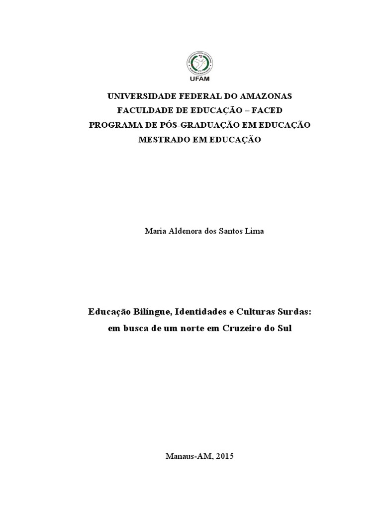 Dissertação - Maria Aldenora Dos Santos Lima | PDF | Educação Especial ... Dissertação - Maria Aldenora Dos Santos Lima | PDF | Educação Especial ...