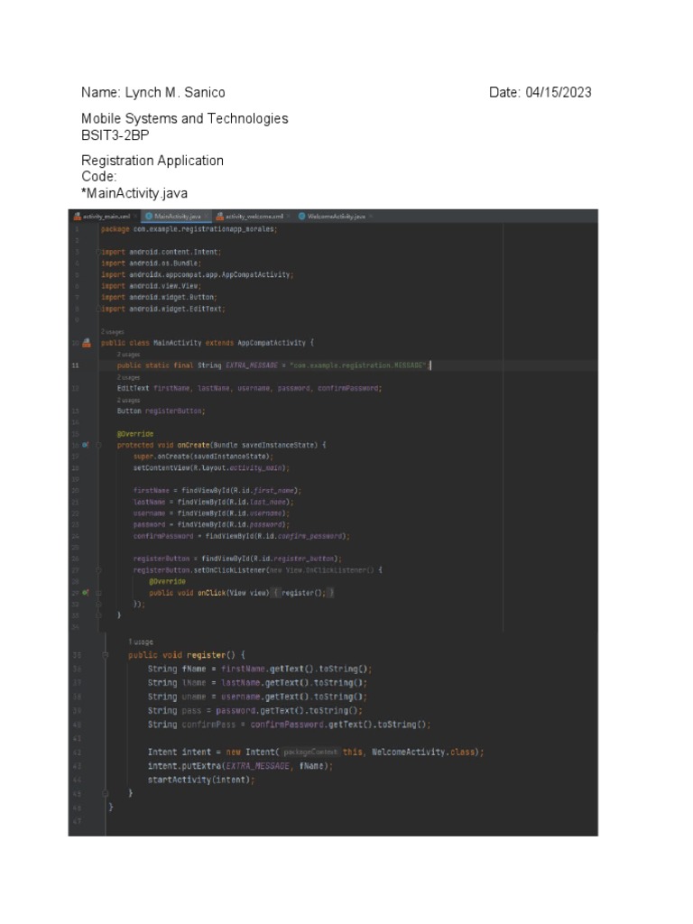 03 Hands-On Activity 2 - Mobile Systems and Technologies | PDF