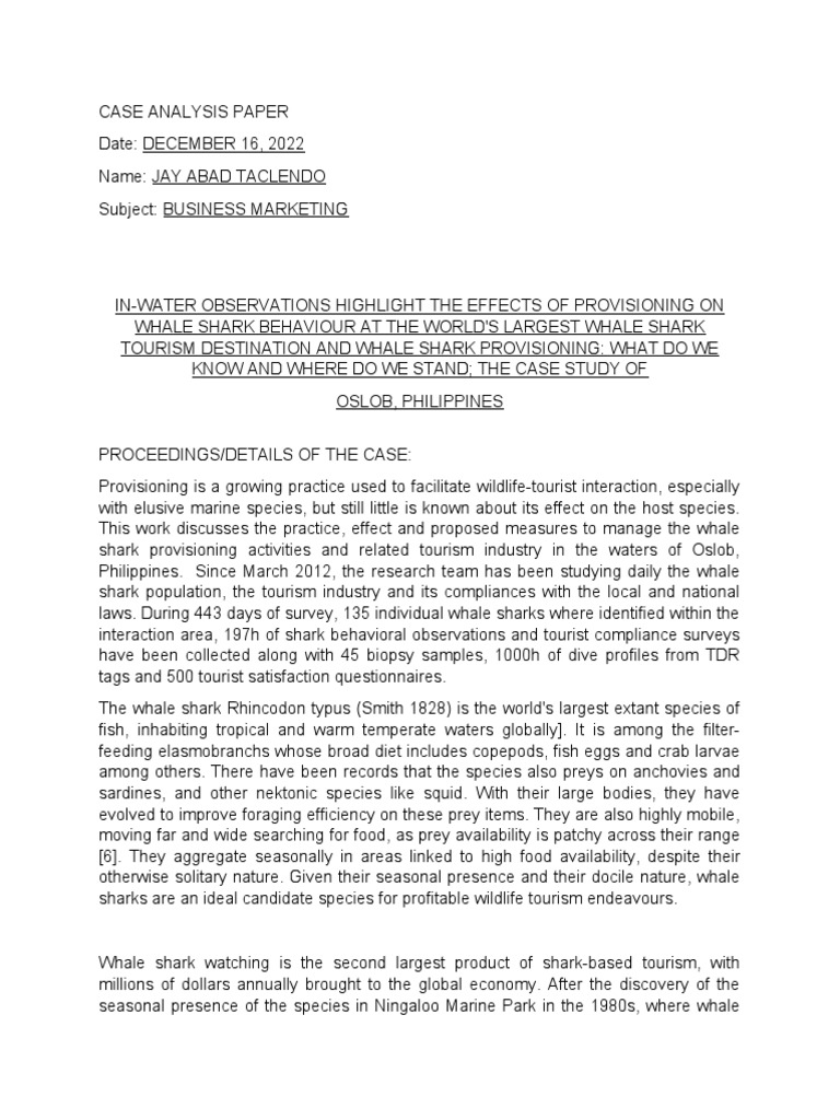 Case Analysis Paper | PDF