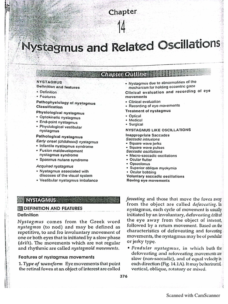 Nystagmus | PDF