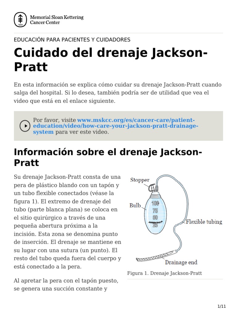 Drenaje Jackson-Pratt-Drain | PDF