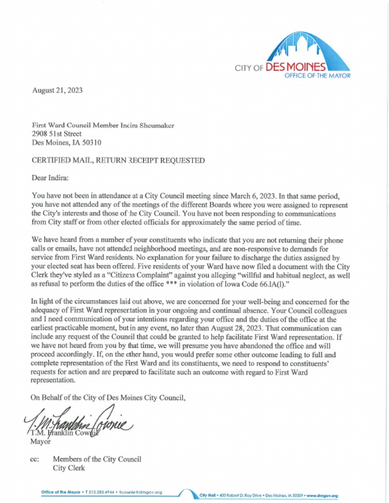 Letter To Sheumaker | PDF