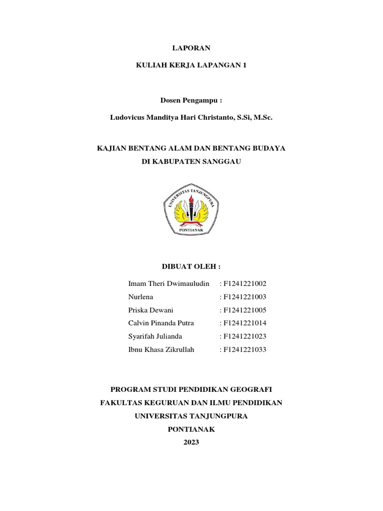 Laporan KKL Real Kel B Fix | PDF