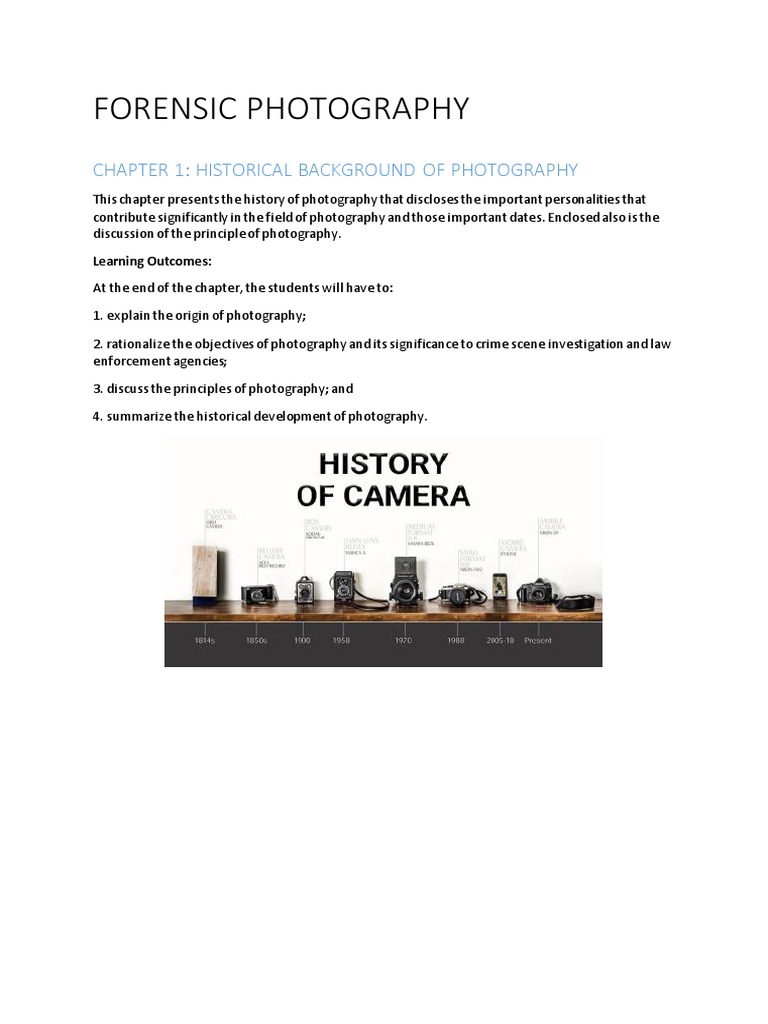 Forensic Photography | PDF | Exposure (Photography) | Camera