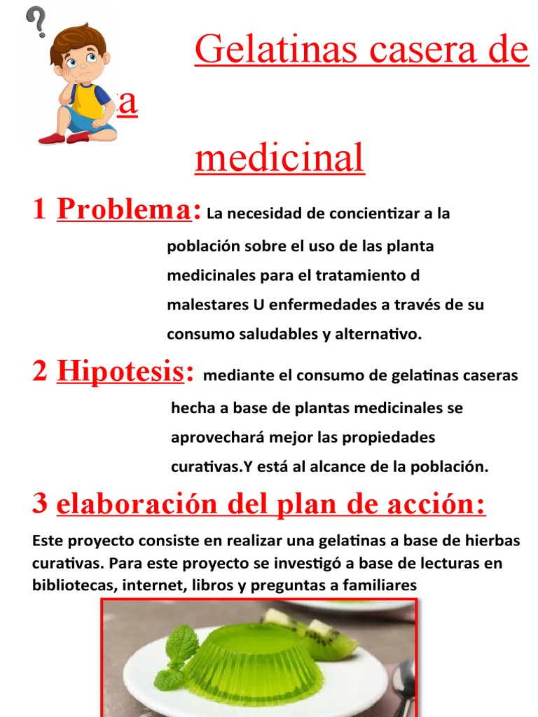 Gelatinas Casera De Planta Molina Pdf Plantas Medicinales Indigestión