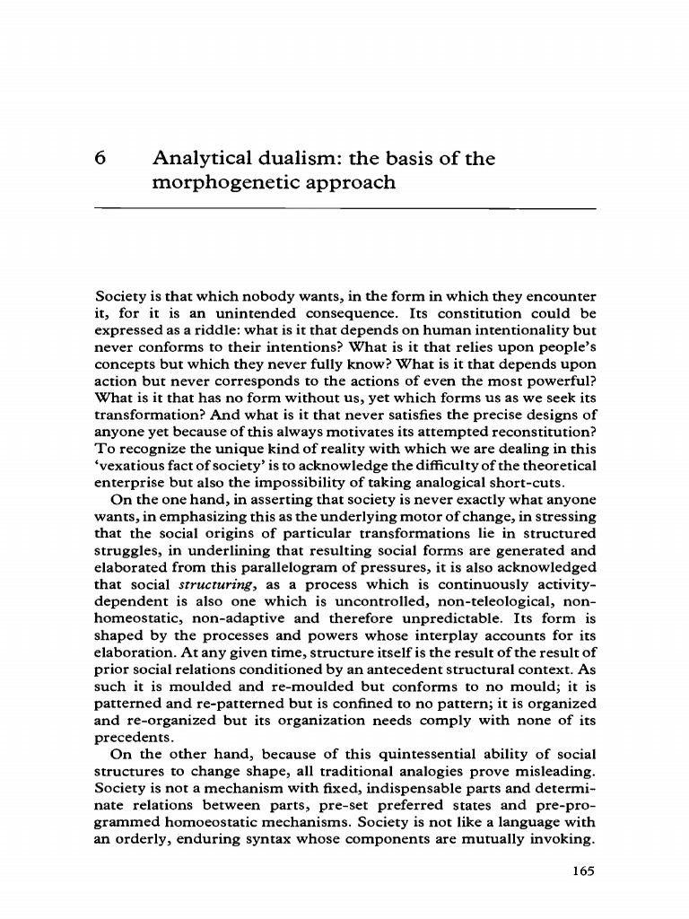 Margaret S. Archer - Realist Social Theory - The Morphogenetic Approach (1995, Cambridge ...