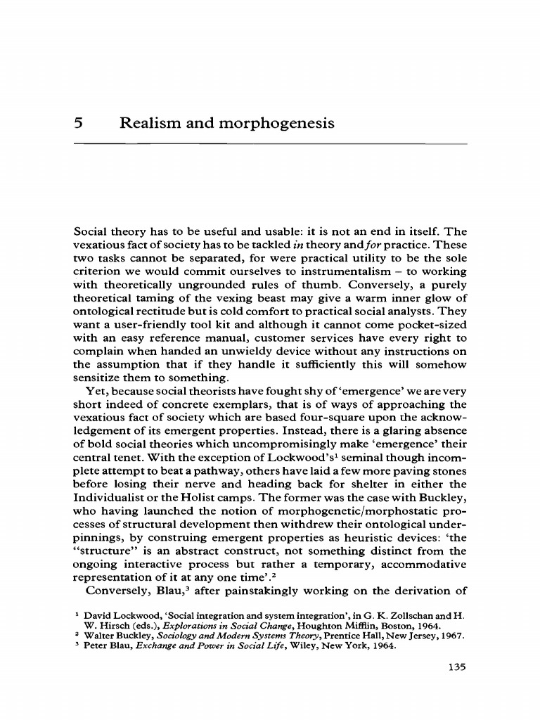 Margaret S. Archer - Realist Social Theory - The Morphogenetic Approach (1995, Cambridge ...