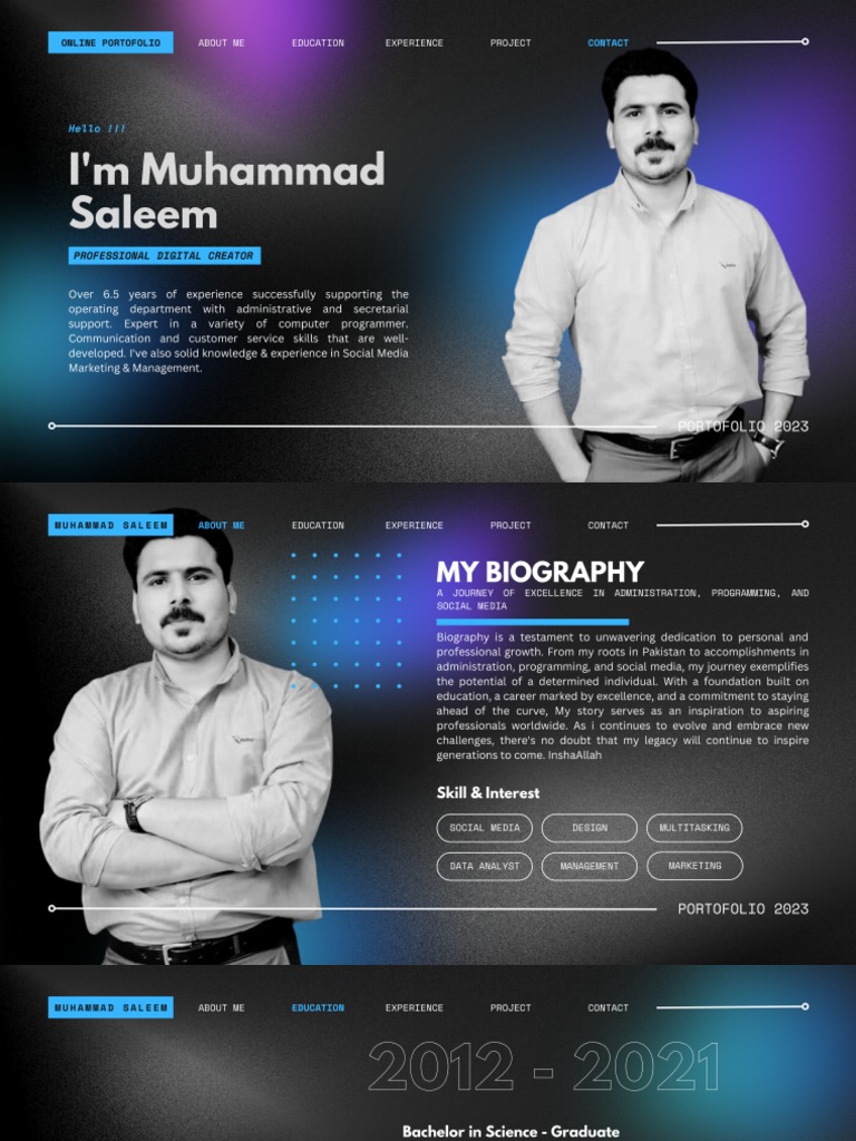 Muhammad Saleem - Portfolio | PDF