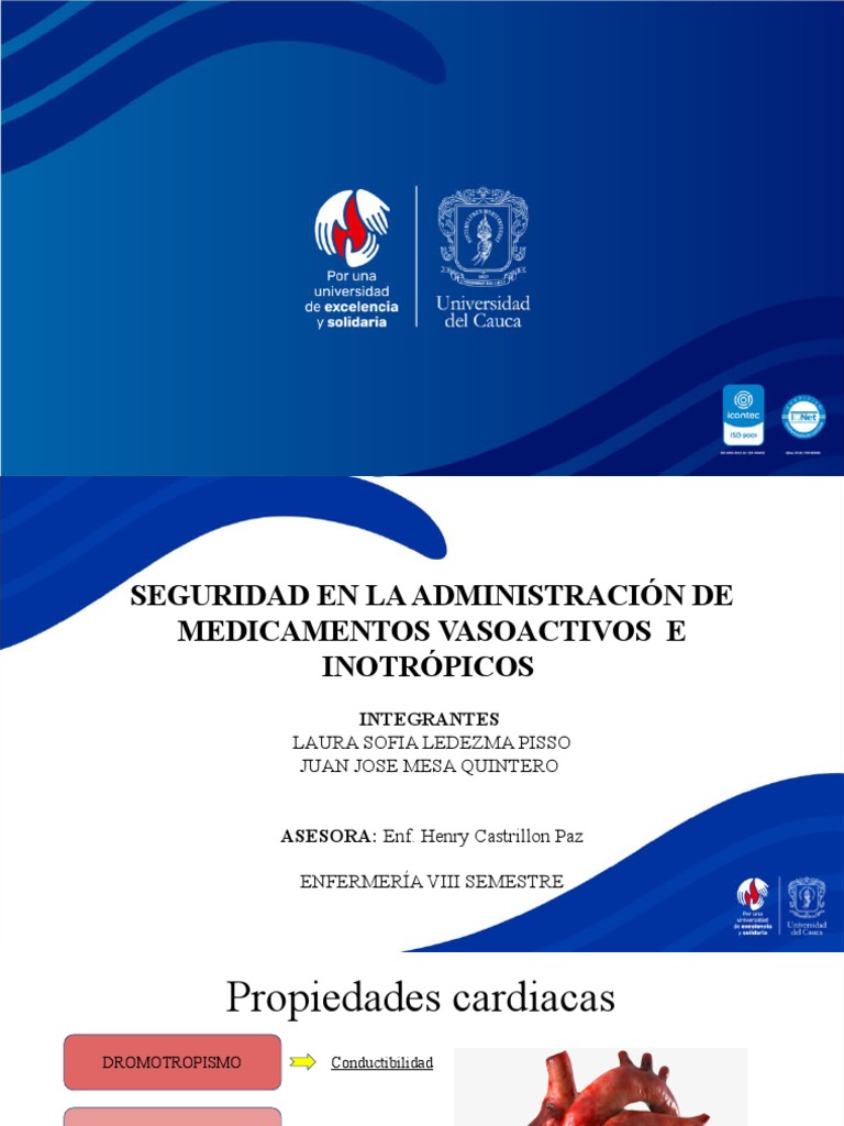 Administración de Fármacos Vasoactivos | PDF | Corazón | Reanimación cardiopulmonar