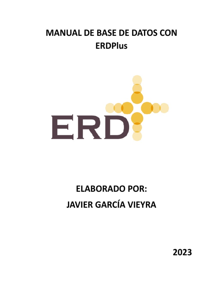 Manual de Base de Datos Con Erdplus | PDF | Bases de datos | Base de datos relacional