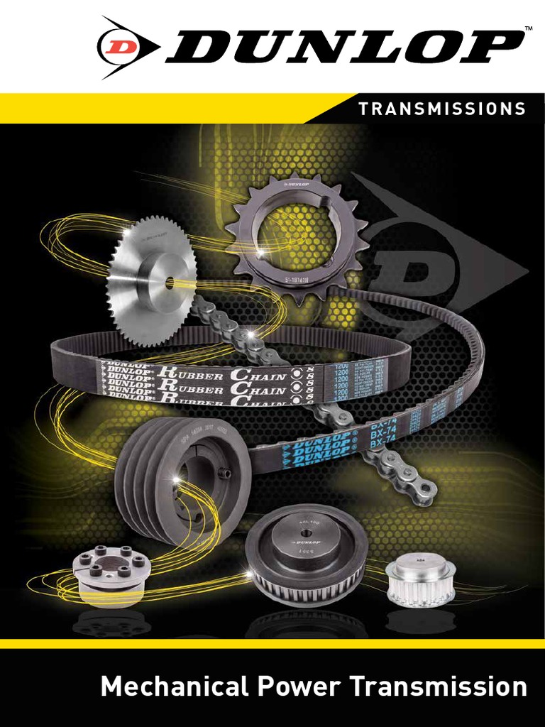 Cat. Dunlop-Correias Trapezoidais Lisas e Dentadas | PDF