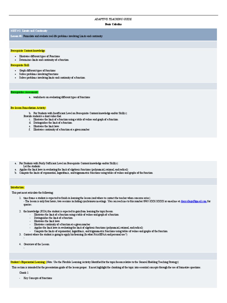 ATG BaCal | PDF | Function (Mathematics) | Trigonometric Functions