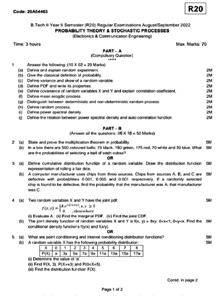Theory Processes: Code: 20A54403 | PDF