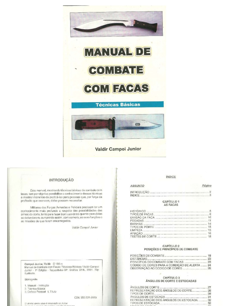 02manual de Combate Com Facas Campoi | PDF