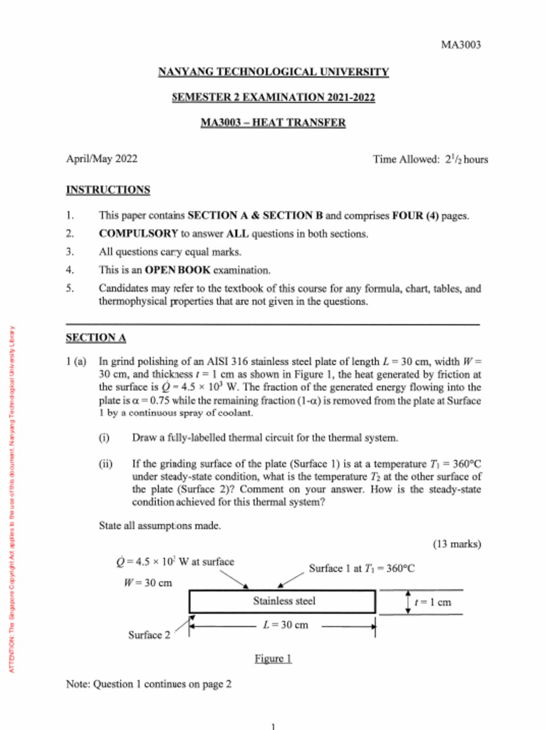 MA3003 2021-2022 Semester 2 | PDF